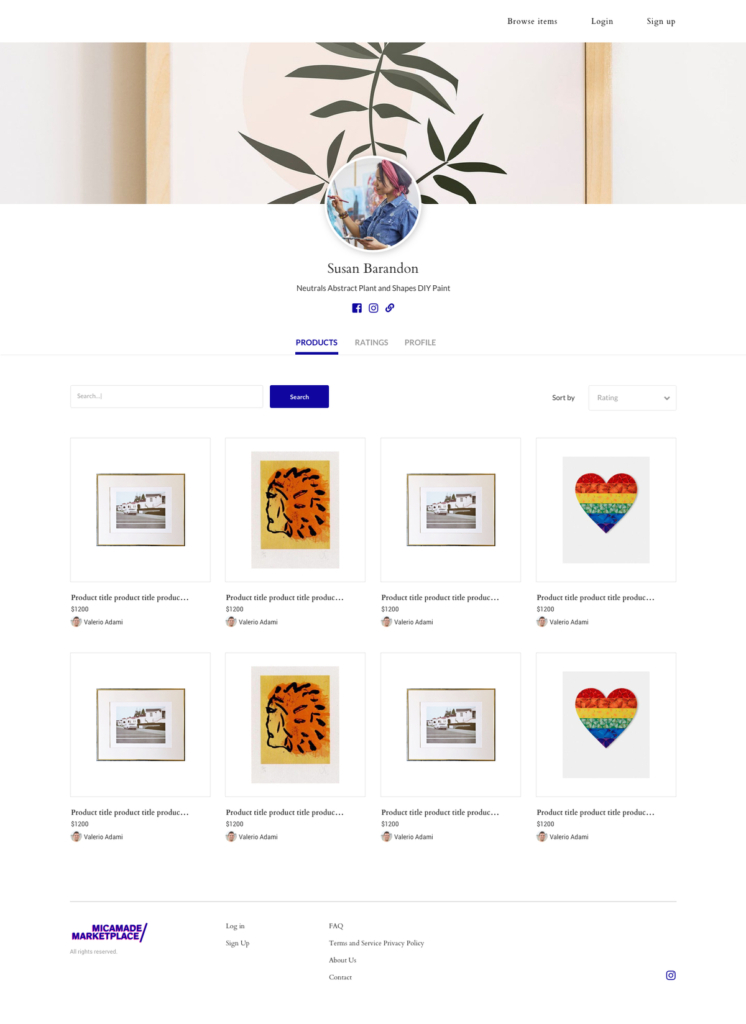 Custom storefront profiles - My Marketplace Builder