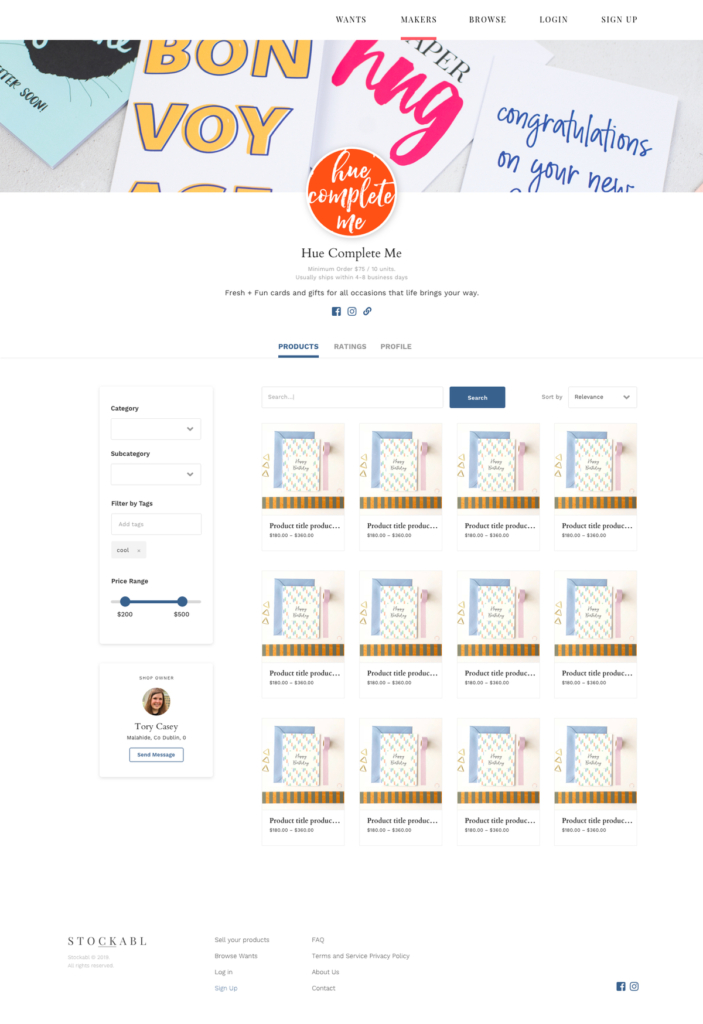 Custom storefront profiles - My Marketplace Builder