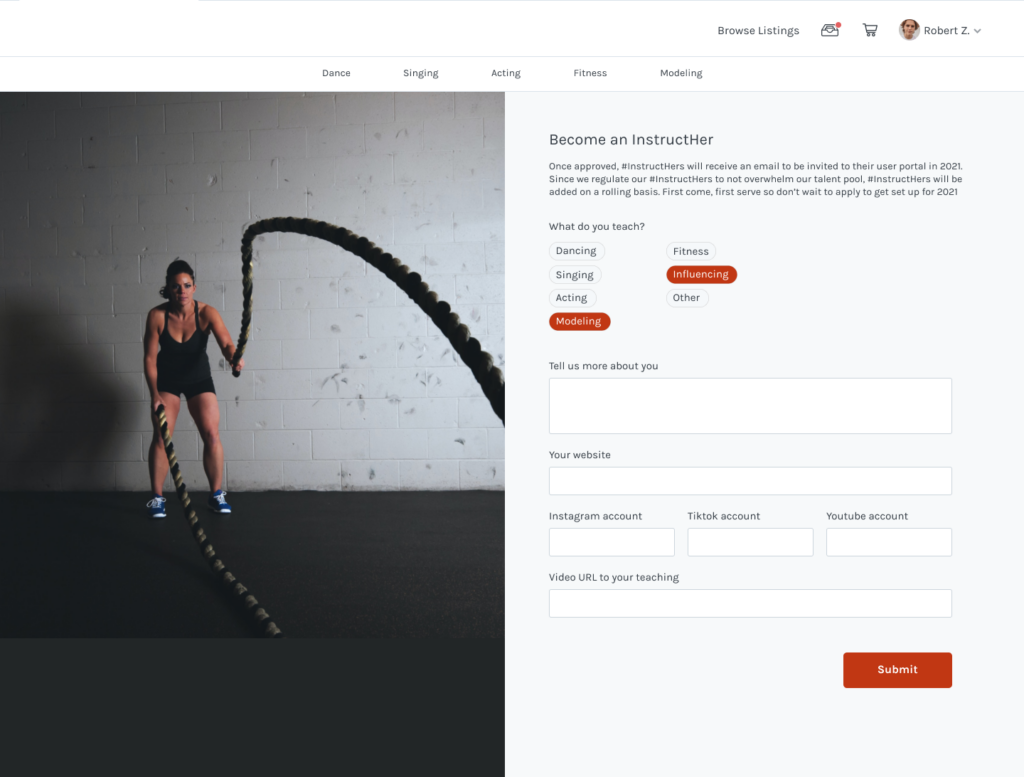 Sign Up/ Login Flow - Provider Fields - My Marketplace Builder